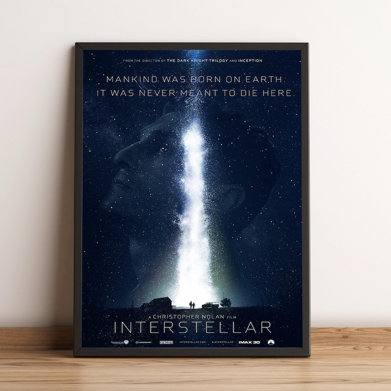 Interstellar Poster, Movie Print, Wall Art, Home Decor, Gift for Film ...