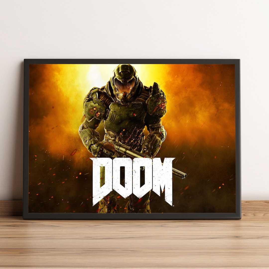 Doom Poster, Game Print, Wall Art, Home Decor, Gift for Gamers #3 - Etsy