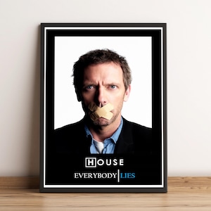 House Md Poster, TV Series Print, Wall Art, Home Decor, Gift for TV ...