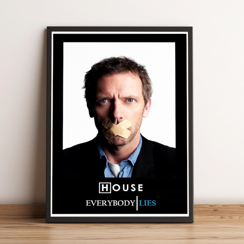 House Md Poster, TV Series Print, Wall Art, Home Decor, Gift for TV ...
