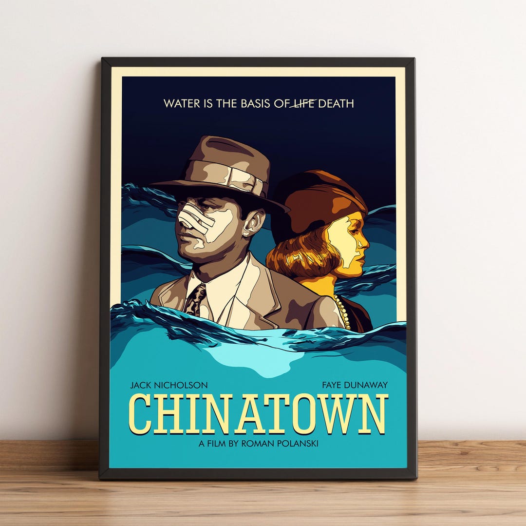 Chinatown Poster, Movie Print, Wall Art, Home Decor, Gift for Film Fans ...