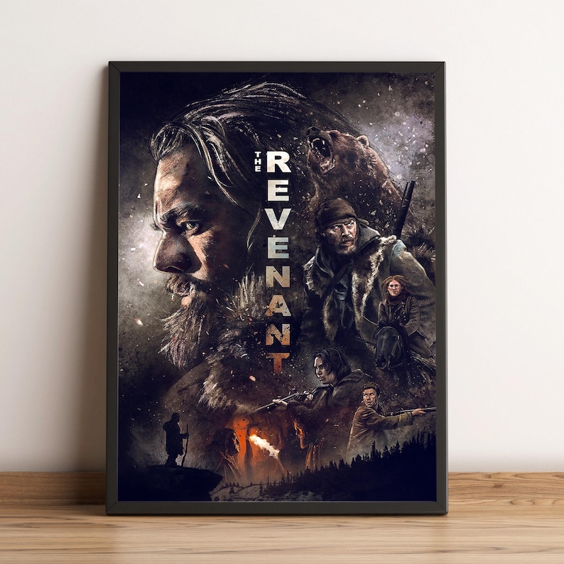 The Revenant Poster, Movie Print, Wall Art, Home Decor, Gift for Film ...