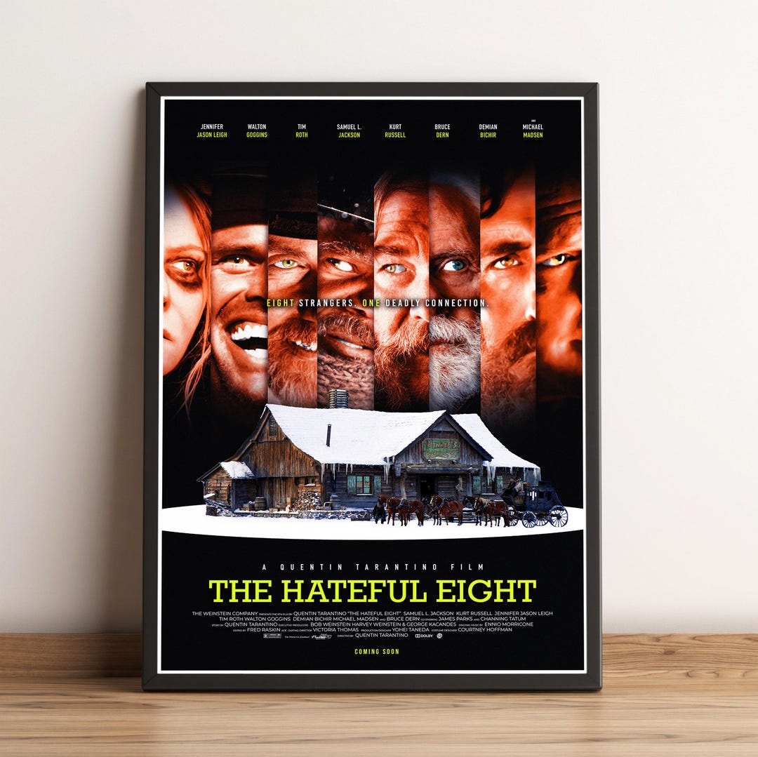The Hateful Eight Poster, Movie Print, Wall Art, Home Decor, Gift for ...