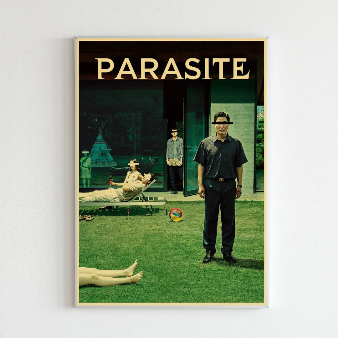 Parasite Retro Poster, Lee Sun-gyun Wall Art, Thriller Film Vintage ...