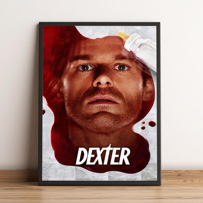 Dexter Poster, TV Series Print, Wall Art, Home Decor, Gift for TV Show ...