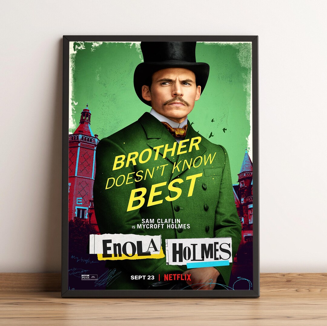 Enola Holmes Poster, Movie Print, Wall Art, Home Decor, Gift for Film ...