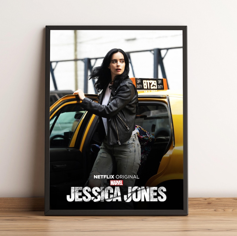 Jessica Jones Poster, TV Series Print, Wall Art, Home Decor, Gift for ...