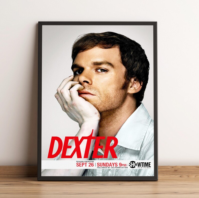 Dexter Poster, TV Series Print, Wall Art, Home Decor, Gift for TV Show ...
