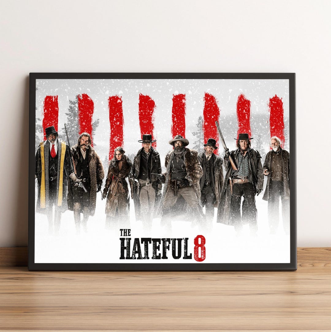 The Hateful Eight Poster, Movie Print, Wall Art, Home Decor, Gift for ...