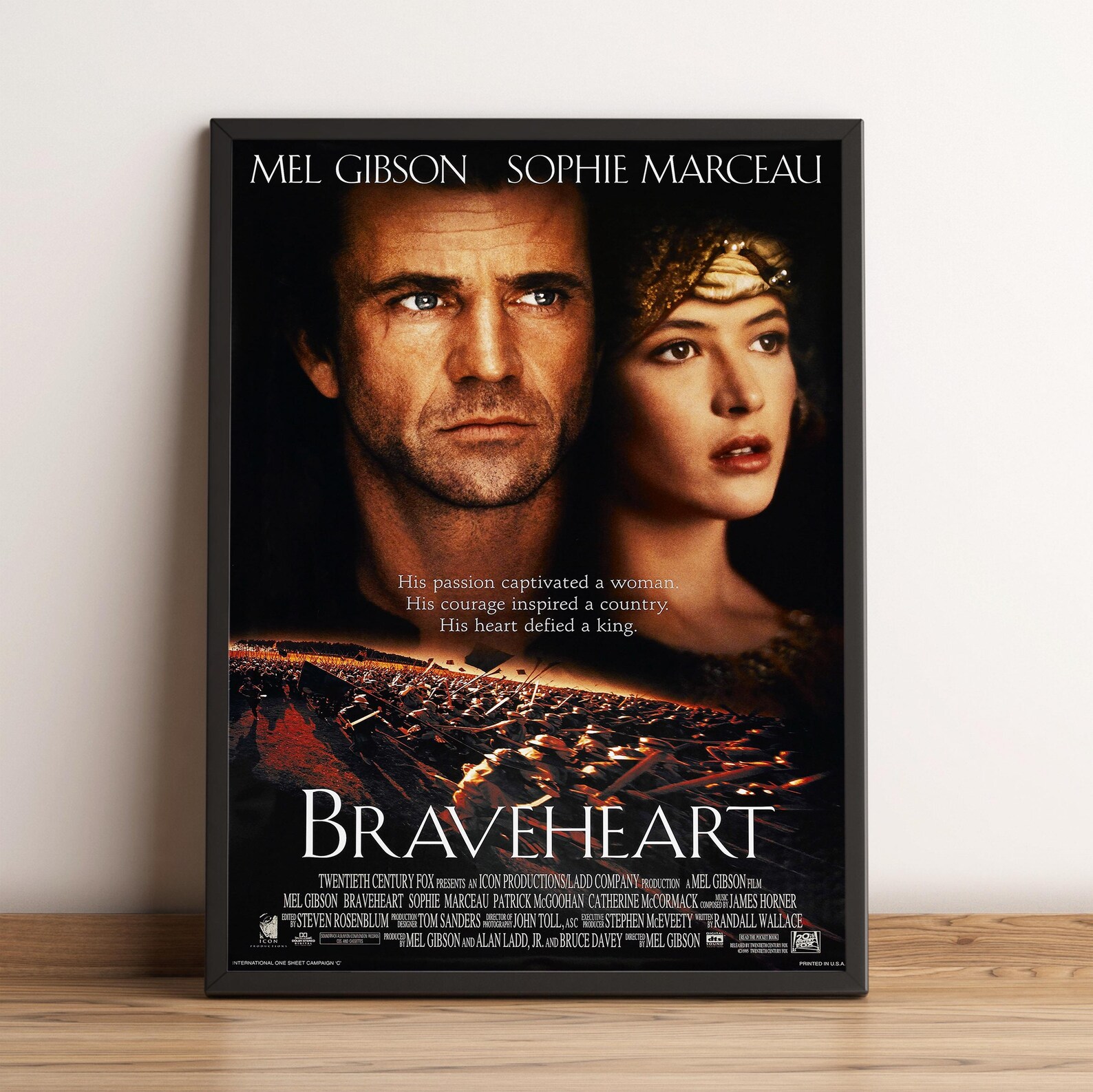 Braveheart Poster, Movie Print, Wall Art, Home Decor, Gift for Film ...