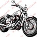Motorcycle Drawing, Vehicles SVG, PNG, JPG, Dxf, Eps Instant Digital ...