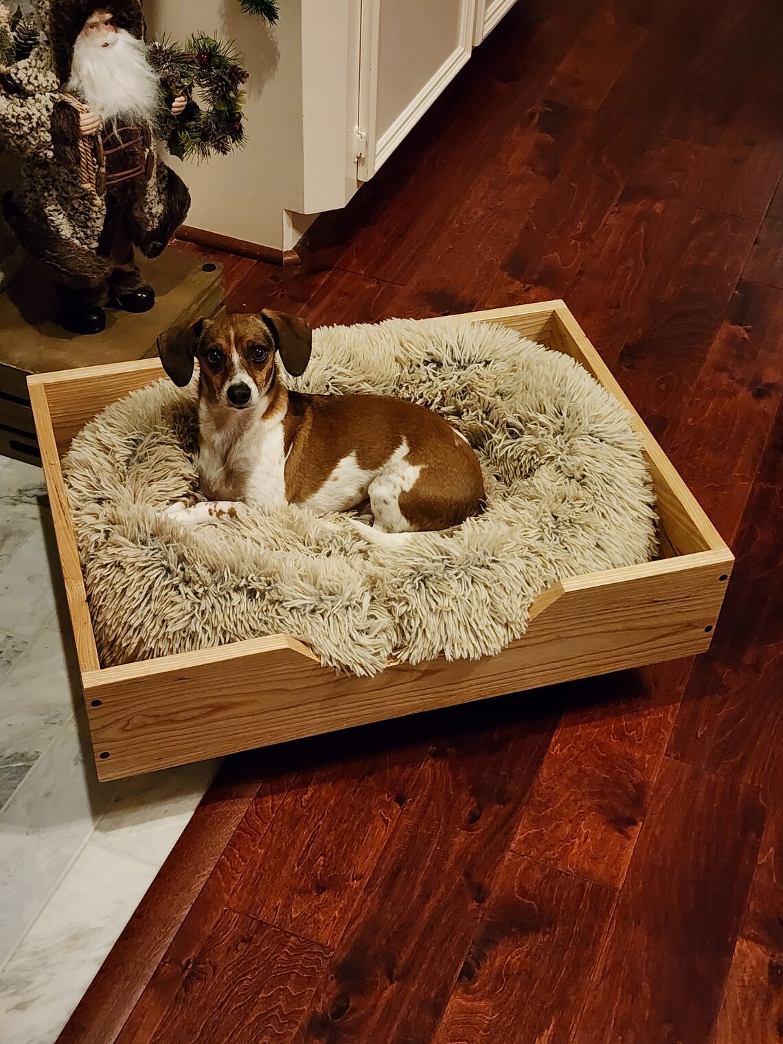Handmade Solid Ash Hardwood Luxury Dog Bed - Etsy