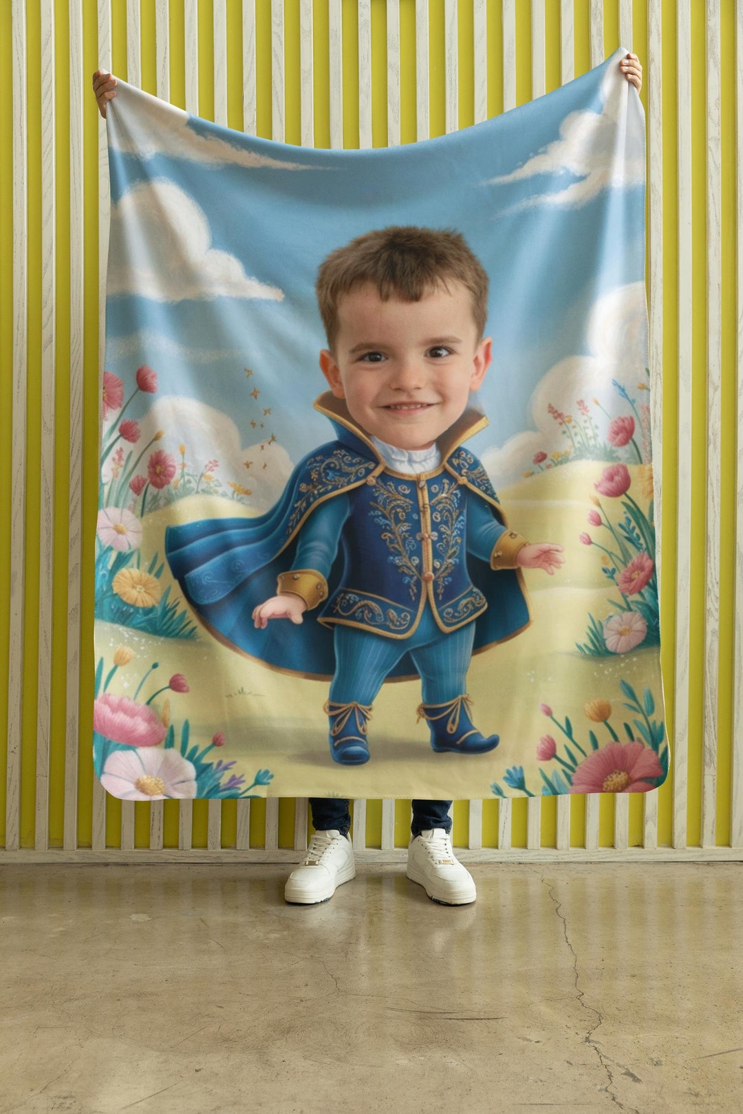 Custom Kids Face Princess and Prince Design, Personalized Children's ...