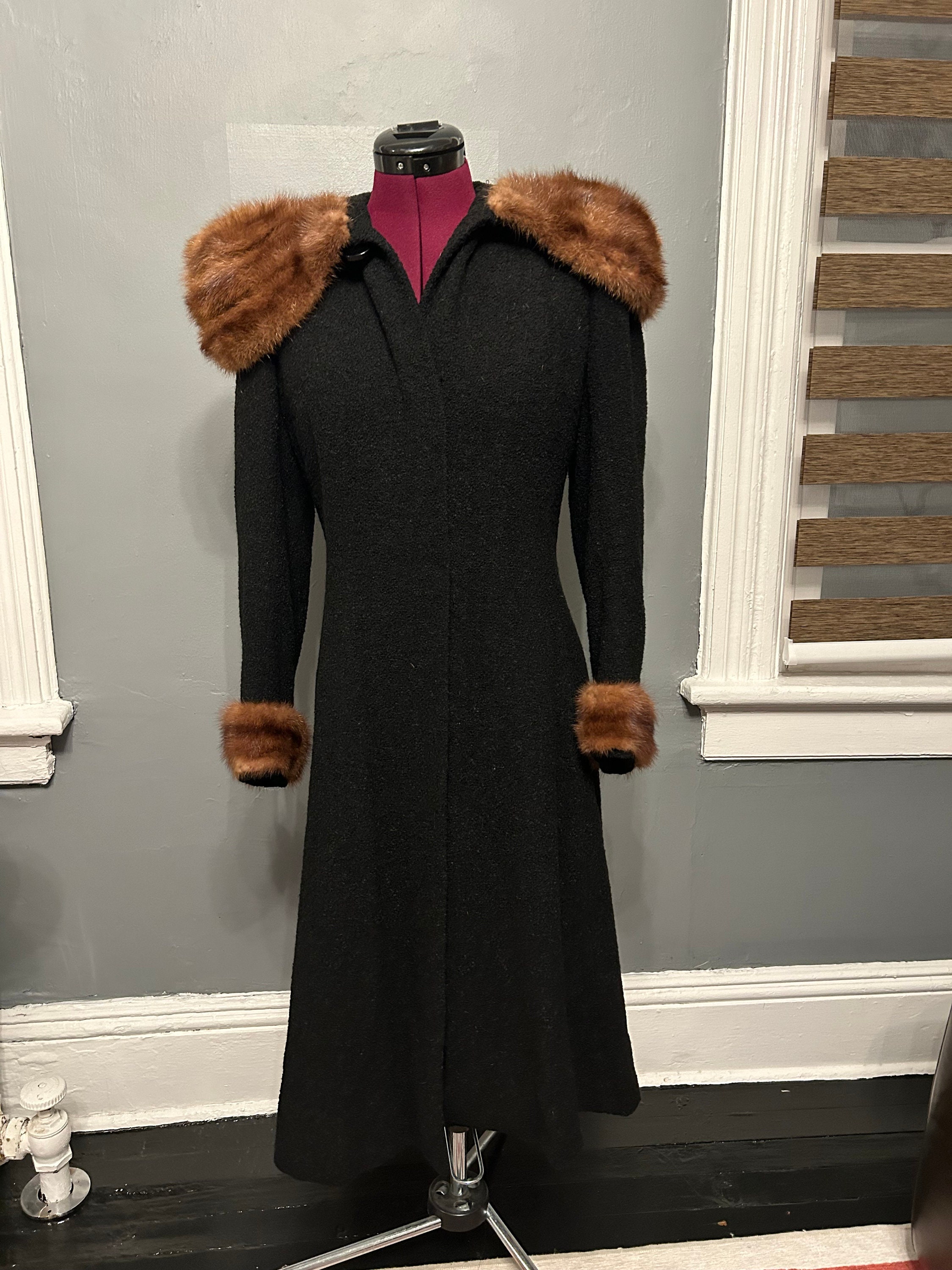 Vintage Deco Late 30s Coat | 1930s | the Louise Shop | Wool Boucle ...