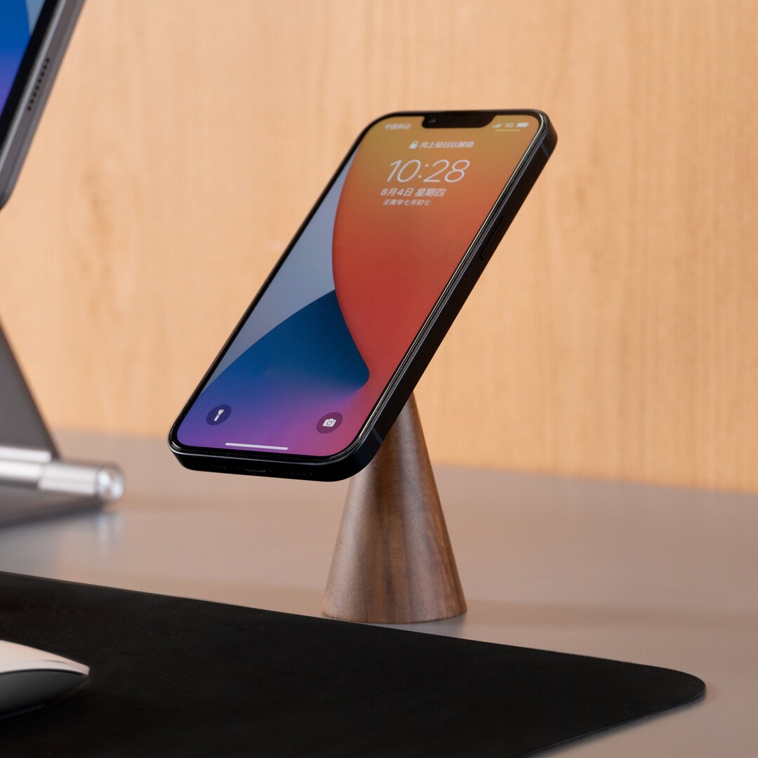 Set 2 iPhone Wooden Stand: xmulti-angle Adjustable Magnetic - Etsy