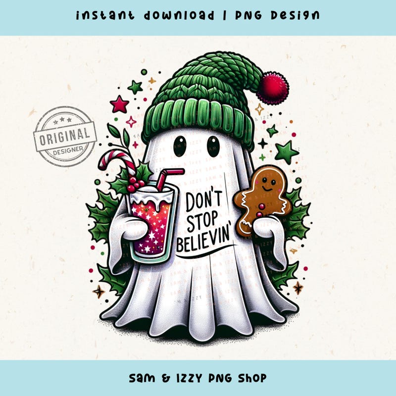 Ghost Christmas Png - Etsy