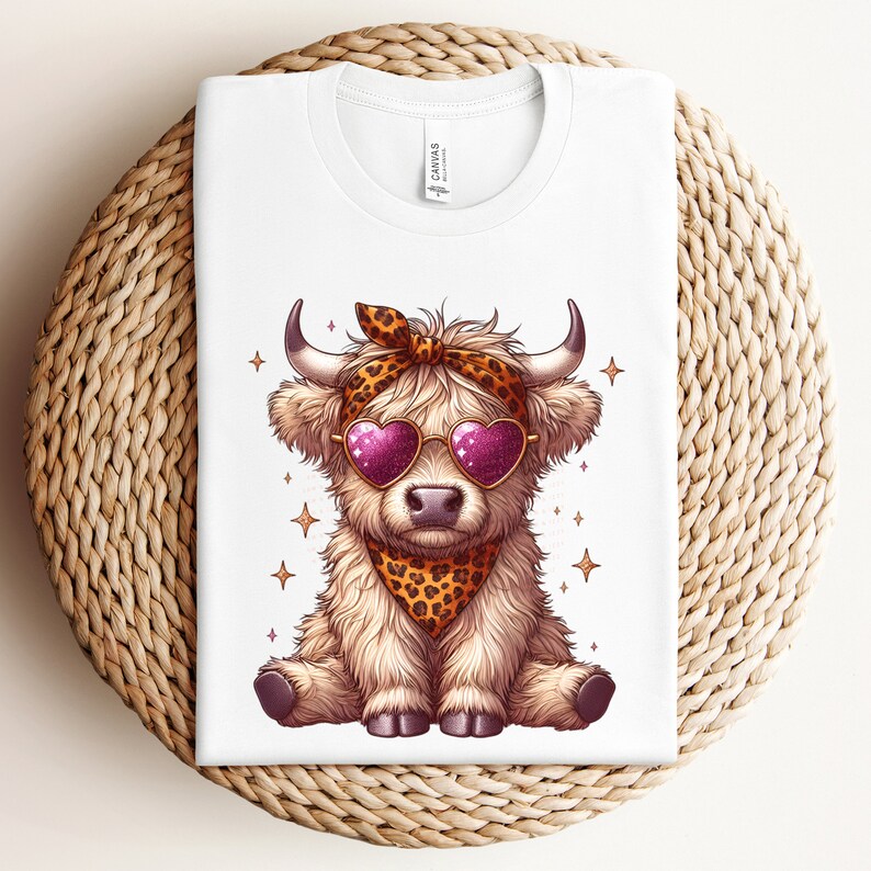 Highland Cow Png, Highland Cow Design, Pink Cow, Cow Bundle, Highland ...