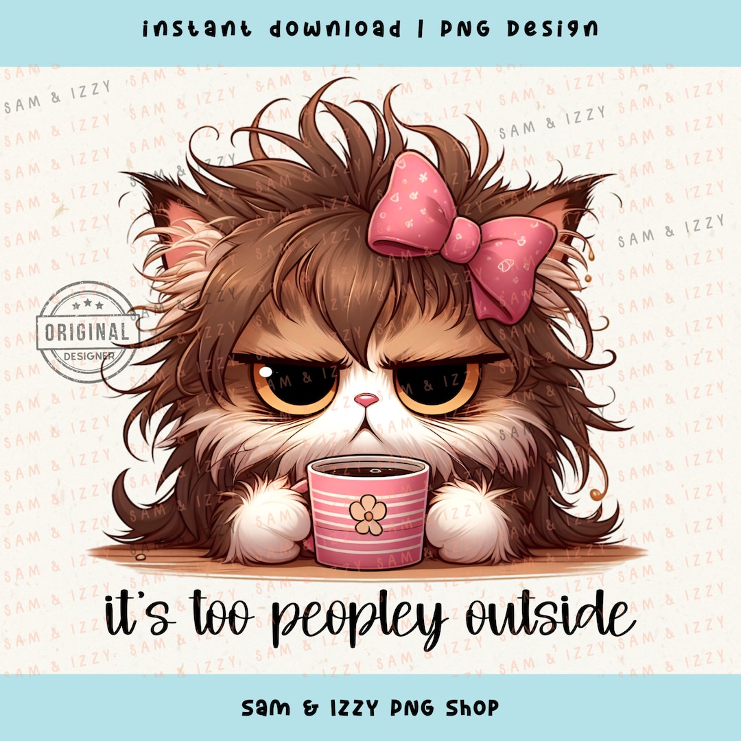 Antisocial Png, Introvert Png, Cat Clipart, Cute Kitten Png, Cat Mom ...