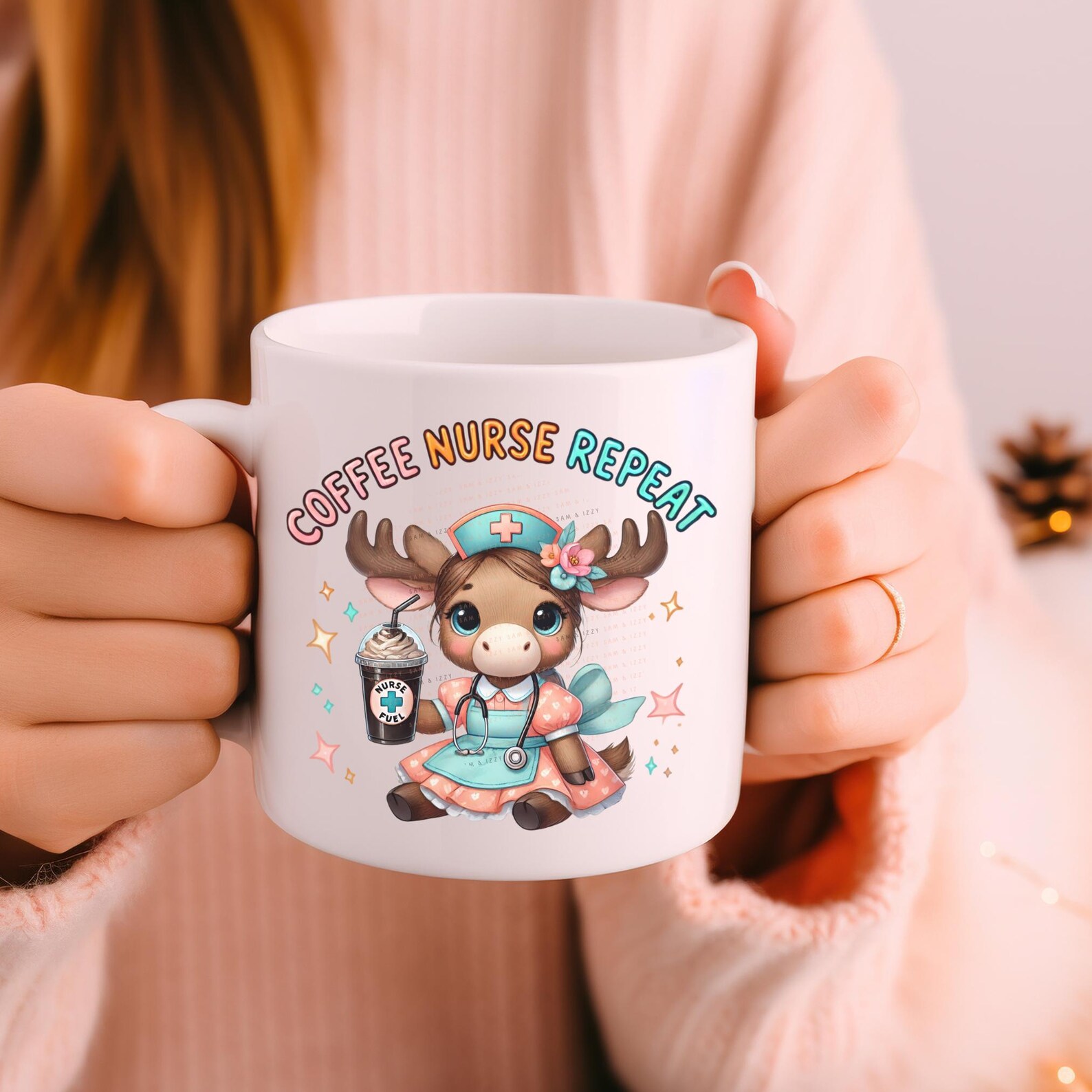 Coffee Nurse Repeat Png, Nurse Appreciation Clipart, Nurse Sublimation ...