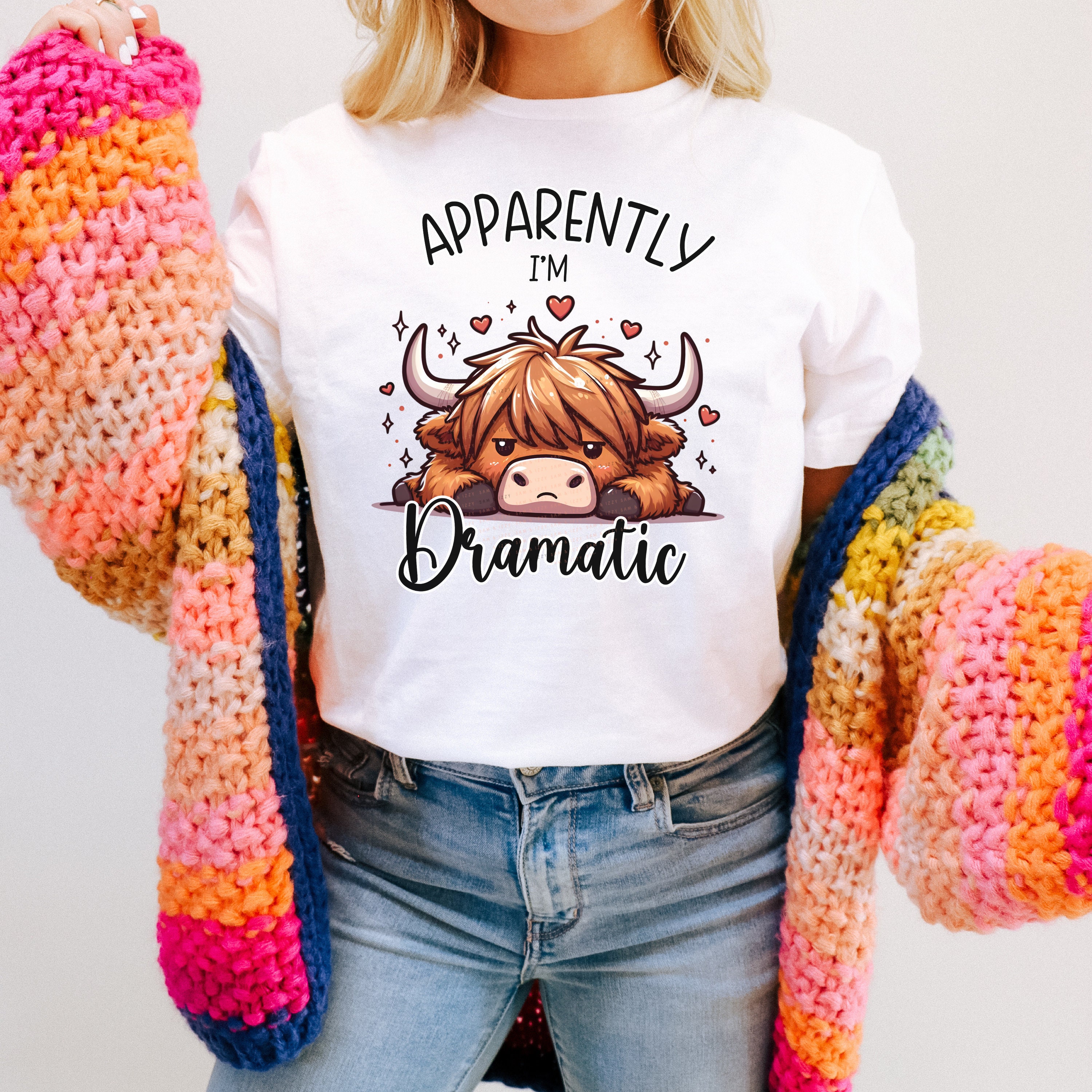 Highland Cow Design, Drama Queen Png, Gifts for Girls, Mom Life Png ...