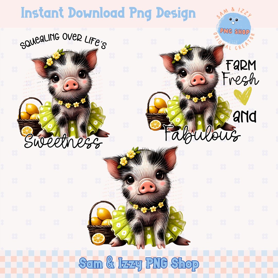 When Life Gives You Lemons Png, Cute Lemon Pig Lover Clipart, Summer ...