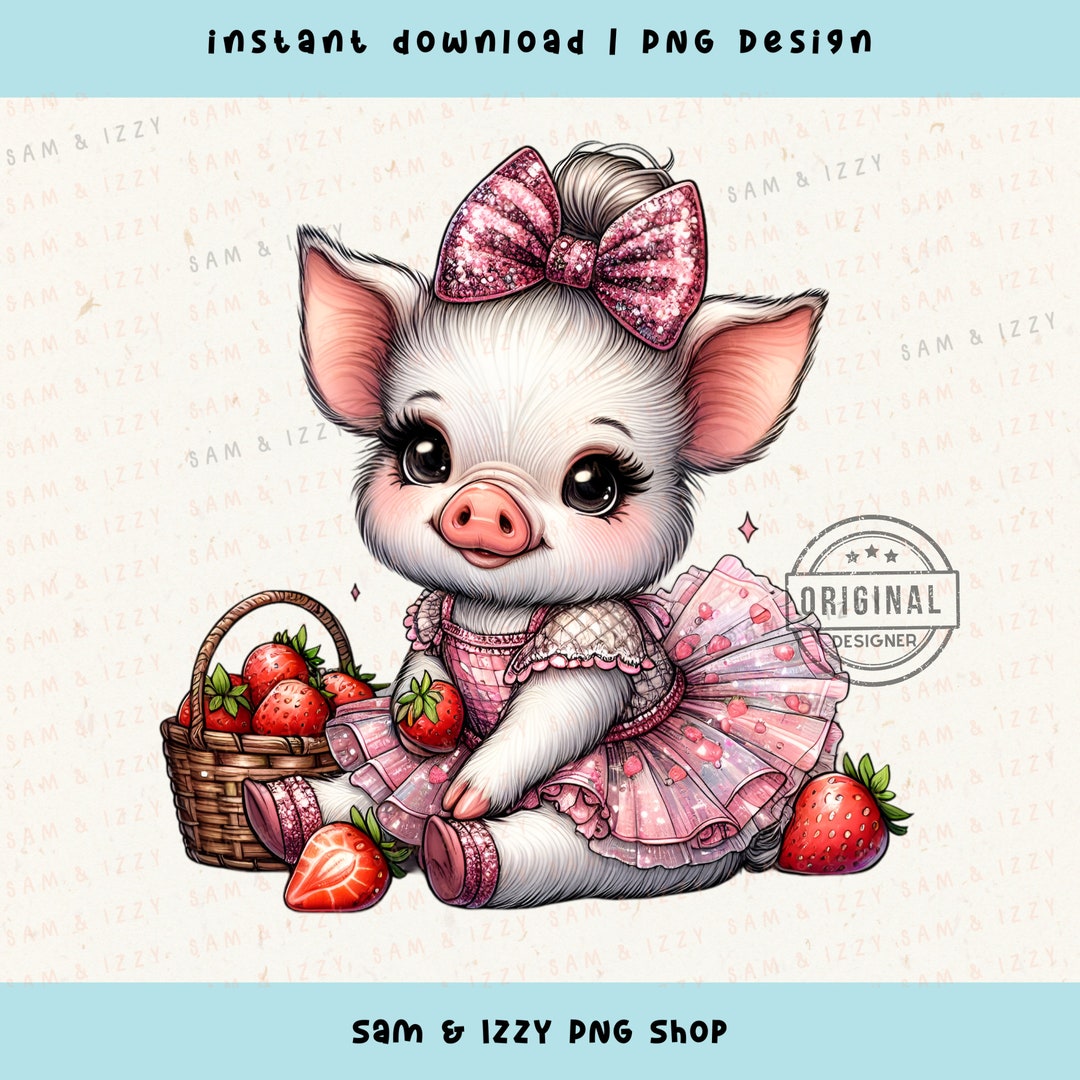 Baby Pig Png, Cute Pig Png, Farm Animals, Farm Sublimation, Animals ...
