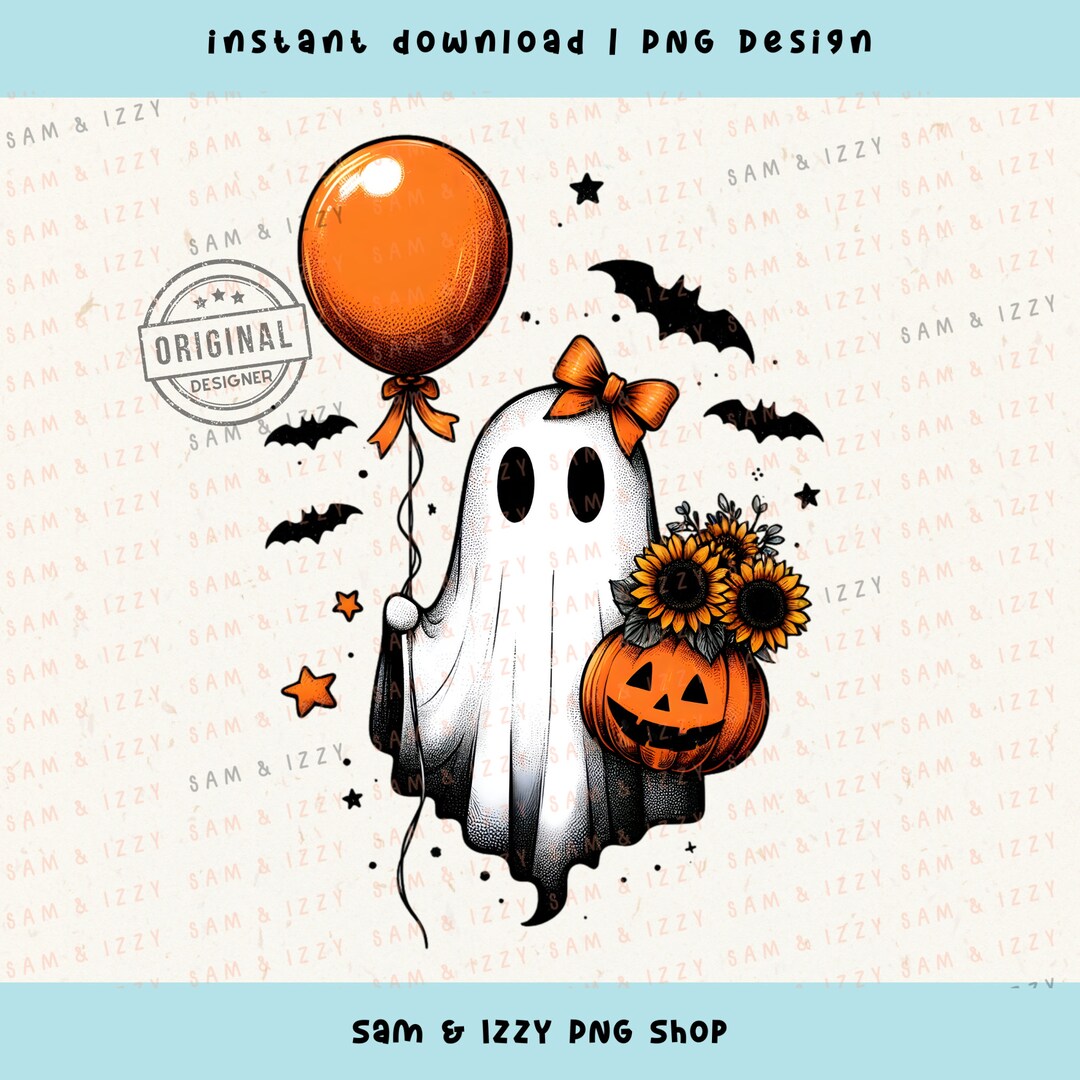 Cute Ghost Png, Retro Halloween Png, Bougie Ghost, Boojee Png, Spooky ...