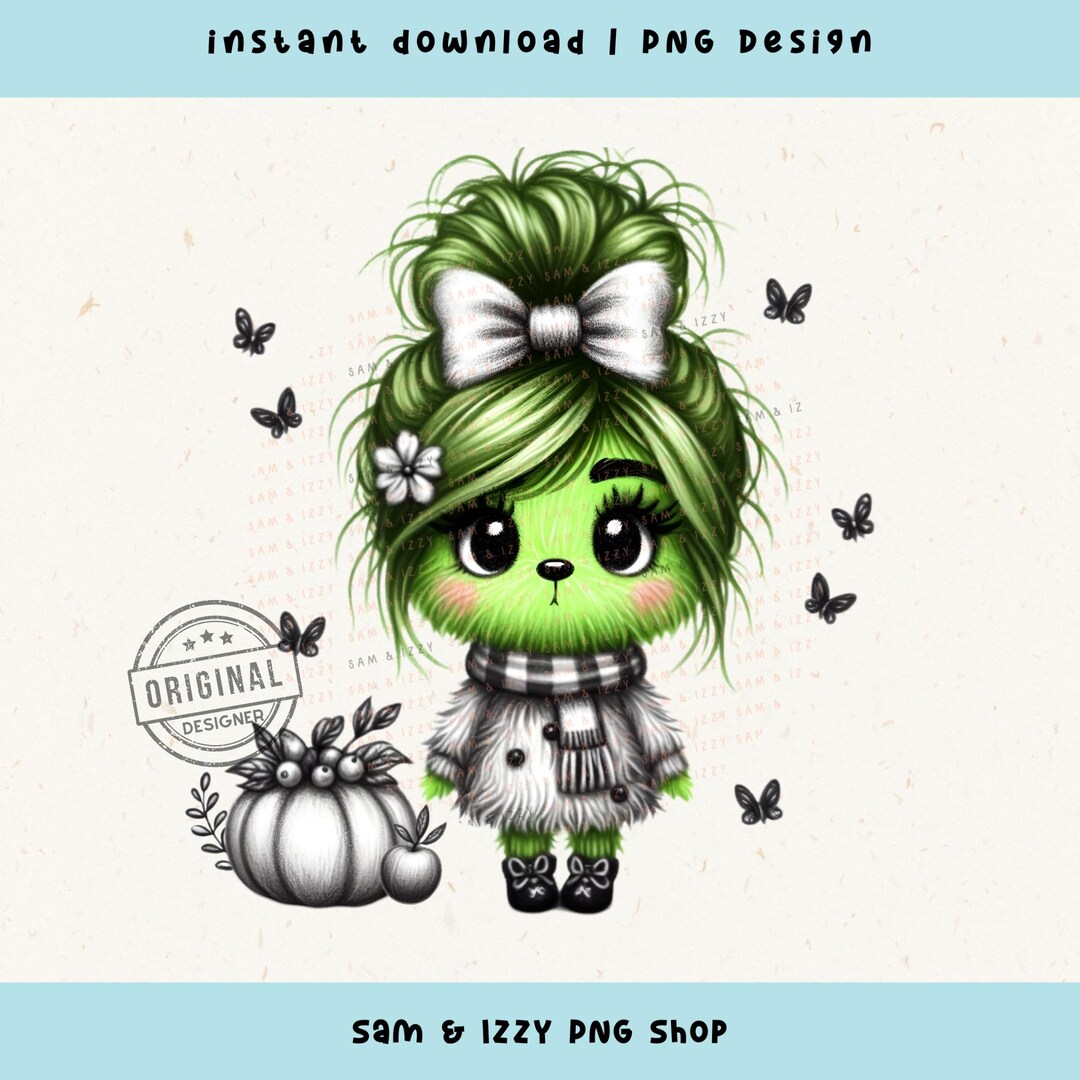 Mean Green Girl Png, Mean Green Girl Bundle, Mean Green Girl Baby, Fall ...