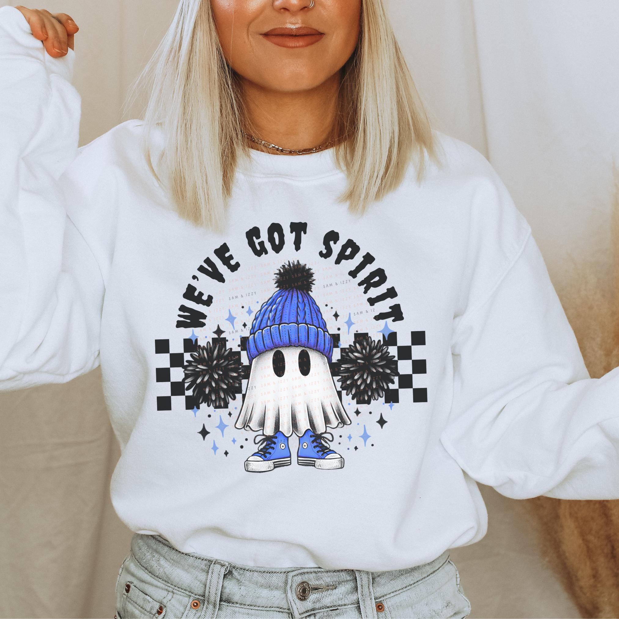 We've Got Spirit Png, Cute Cheer Ghost, Sports Cheer Mom Graphics ...