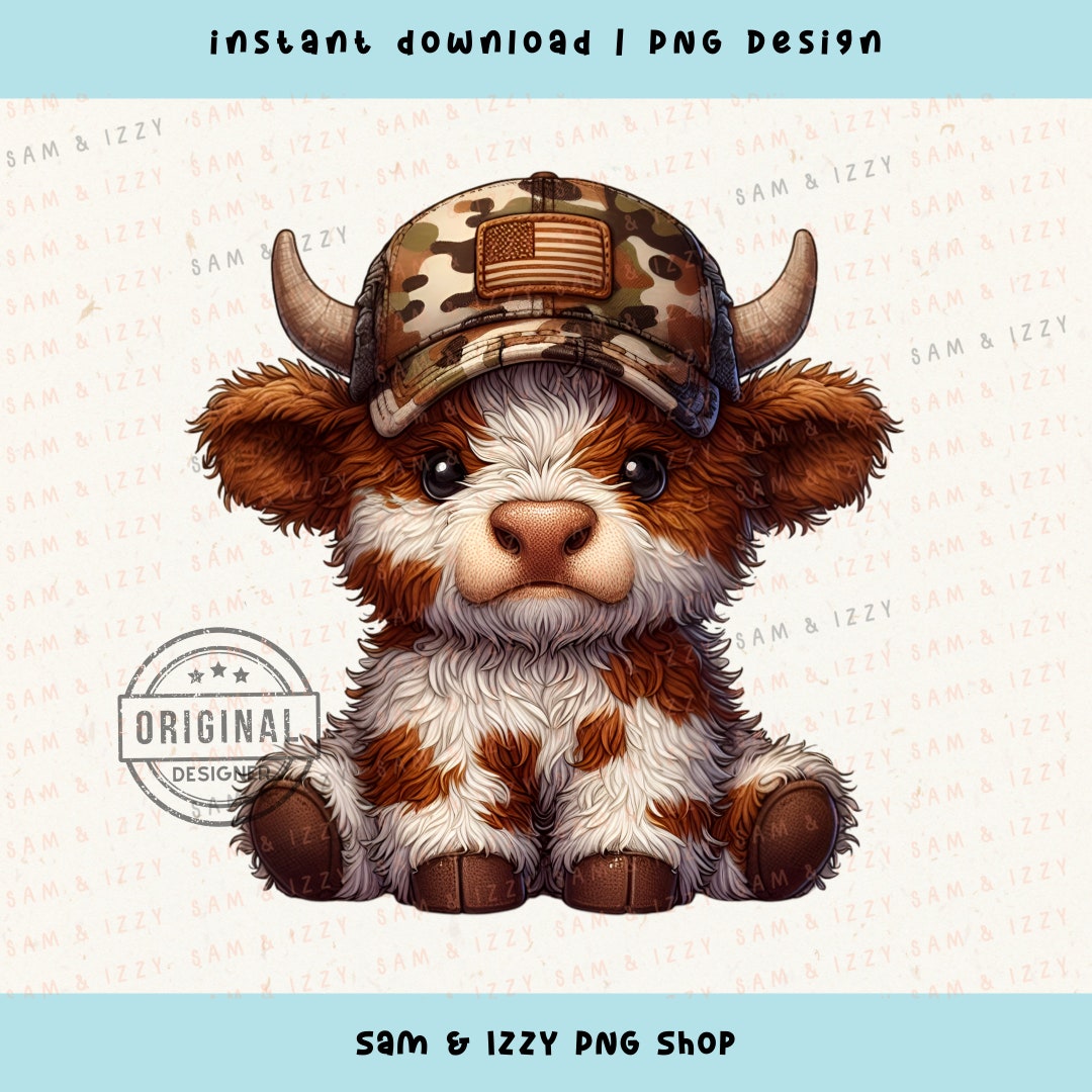 Highland Cow Png, Highland Cow Design, Cow Sublimation, Western Png ...