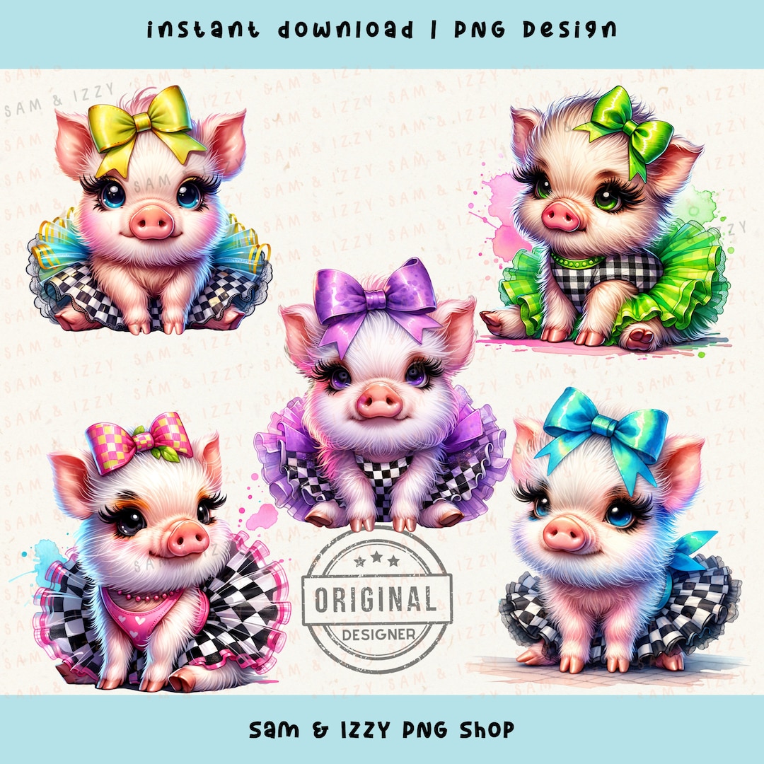 Pig Clipart Png, Farm Animals Clipart, Watercolor Piglets, Baby Pig Png ...