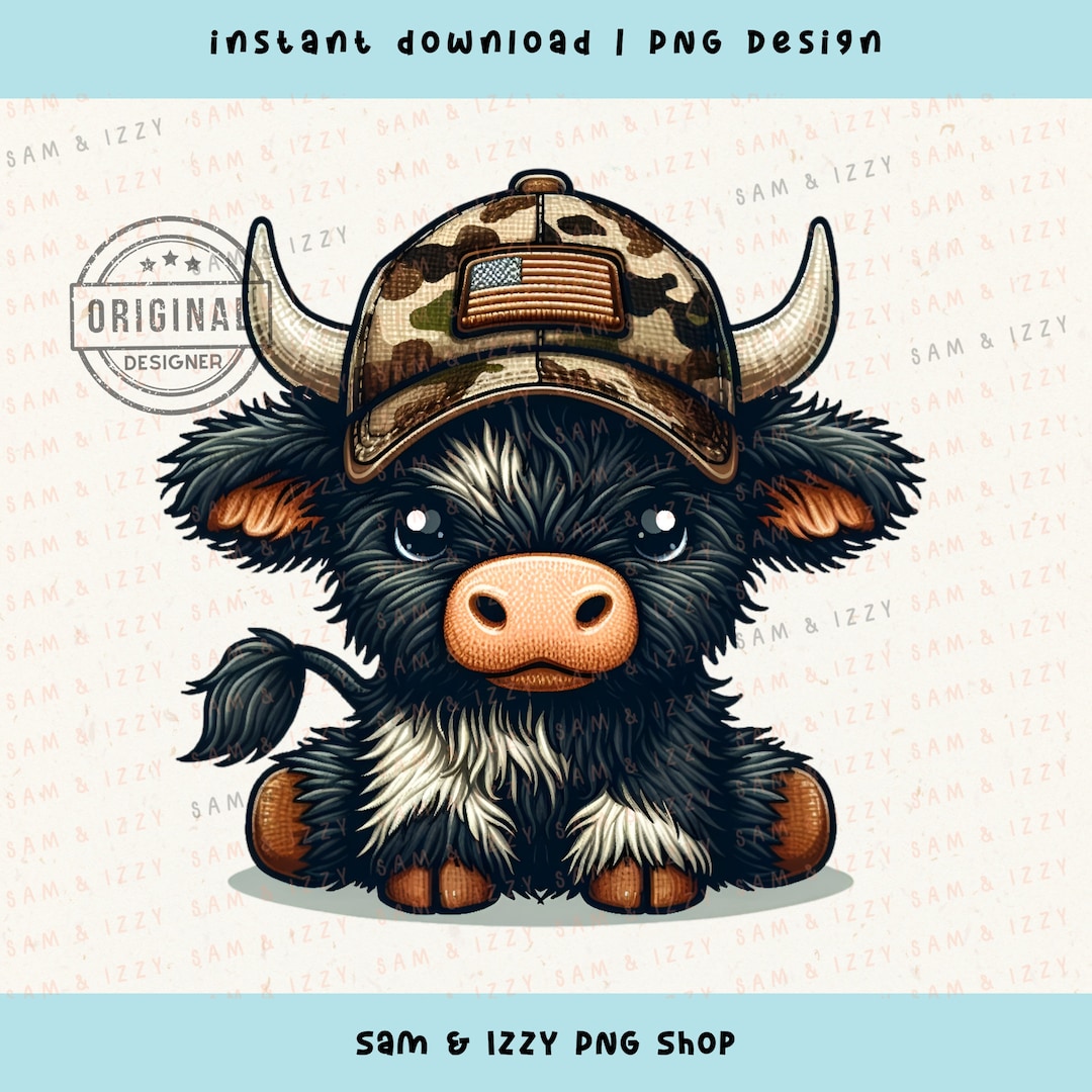 Highland Cow Png, Highland Cow Design, Cow Sublimation, Western Png ...