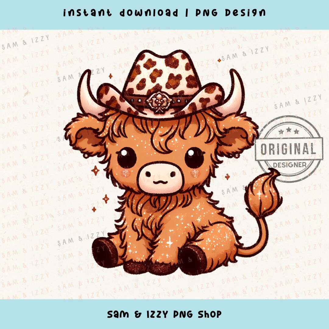 Highland Cow Png, Highland Cow Design, Western Cow, Western Png, Cow ...