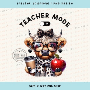 Teacher Mode Png, Teacher Life Png, Back to School Png, Teacher Quote ...