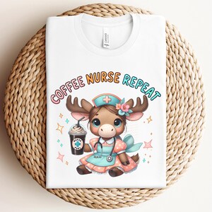 Coffee Nurse Repeat Png, Nurse Appreciation Clipart, Nurse Sublimation ...