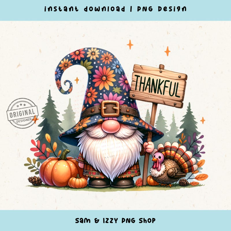 Thanksgiving Gnome - Etsy