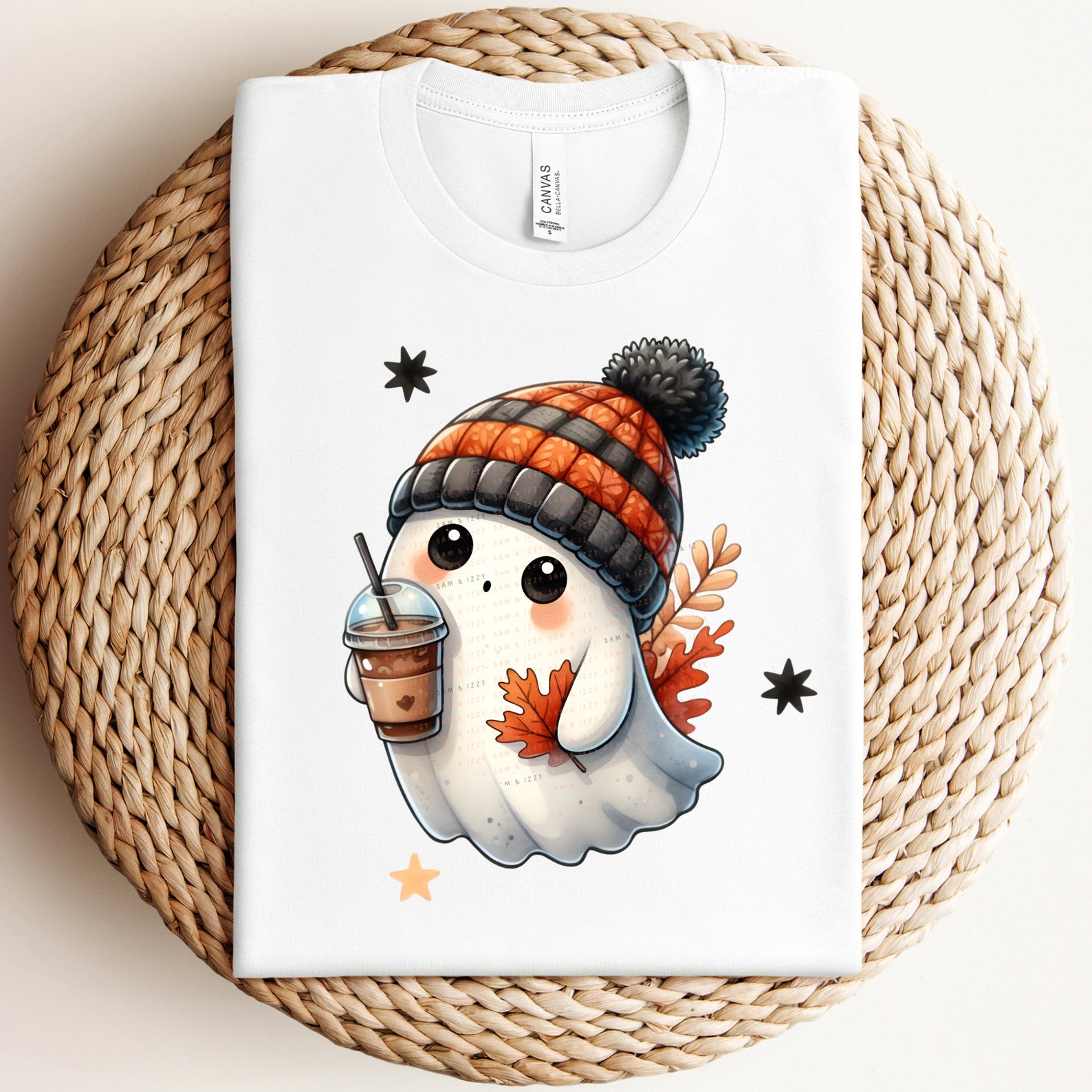 Cute Ghost Png, Cute Fall Ghost Png, Halloween Coffee Clipart, Bougie ...