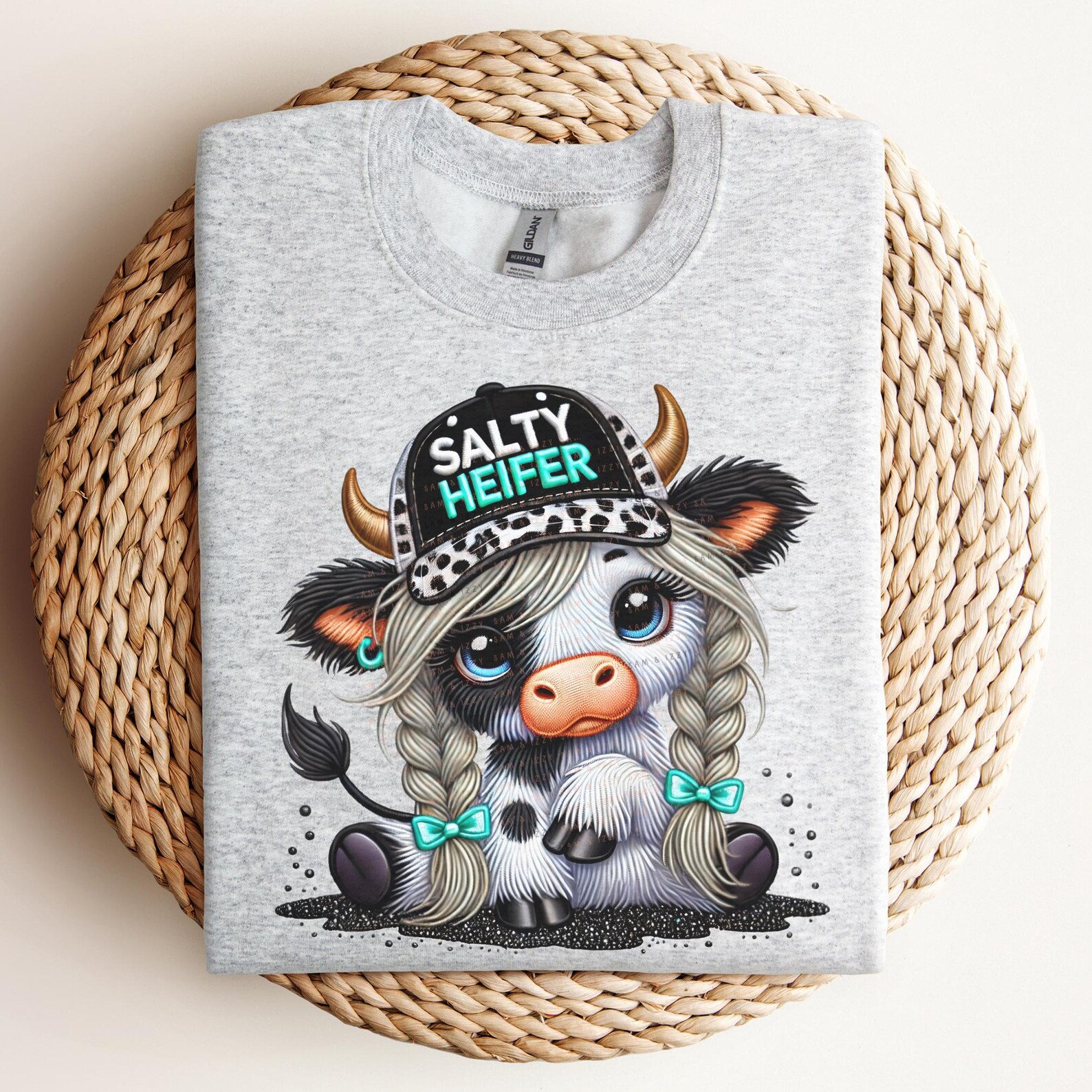 Salty Heifer Cute Cow Png Sublimation Design, Funny Sarcastic Snarky ...