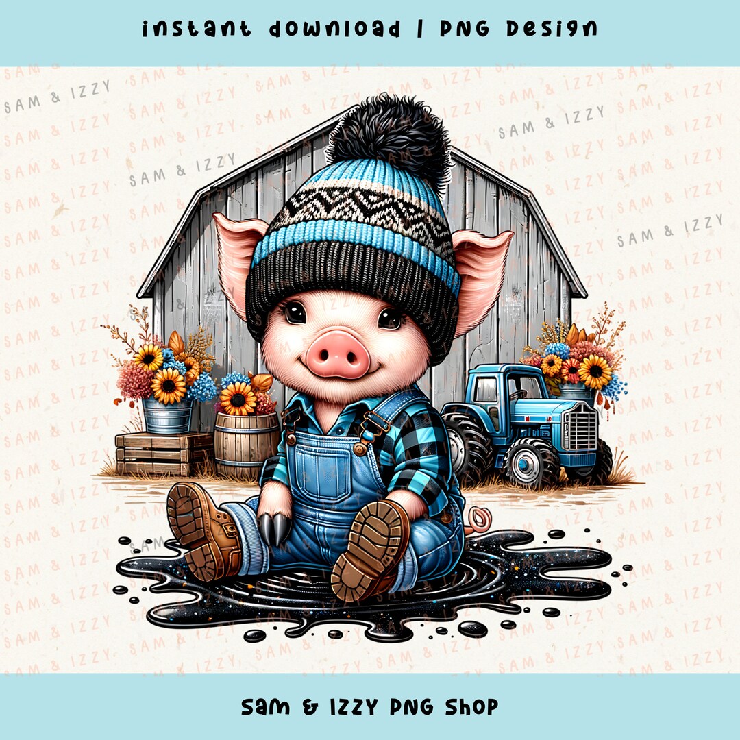 Baby Pig Png, Cute Pig Png, Farm Animals, Farm Sublimation, Animals ...