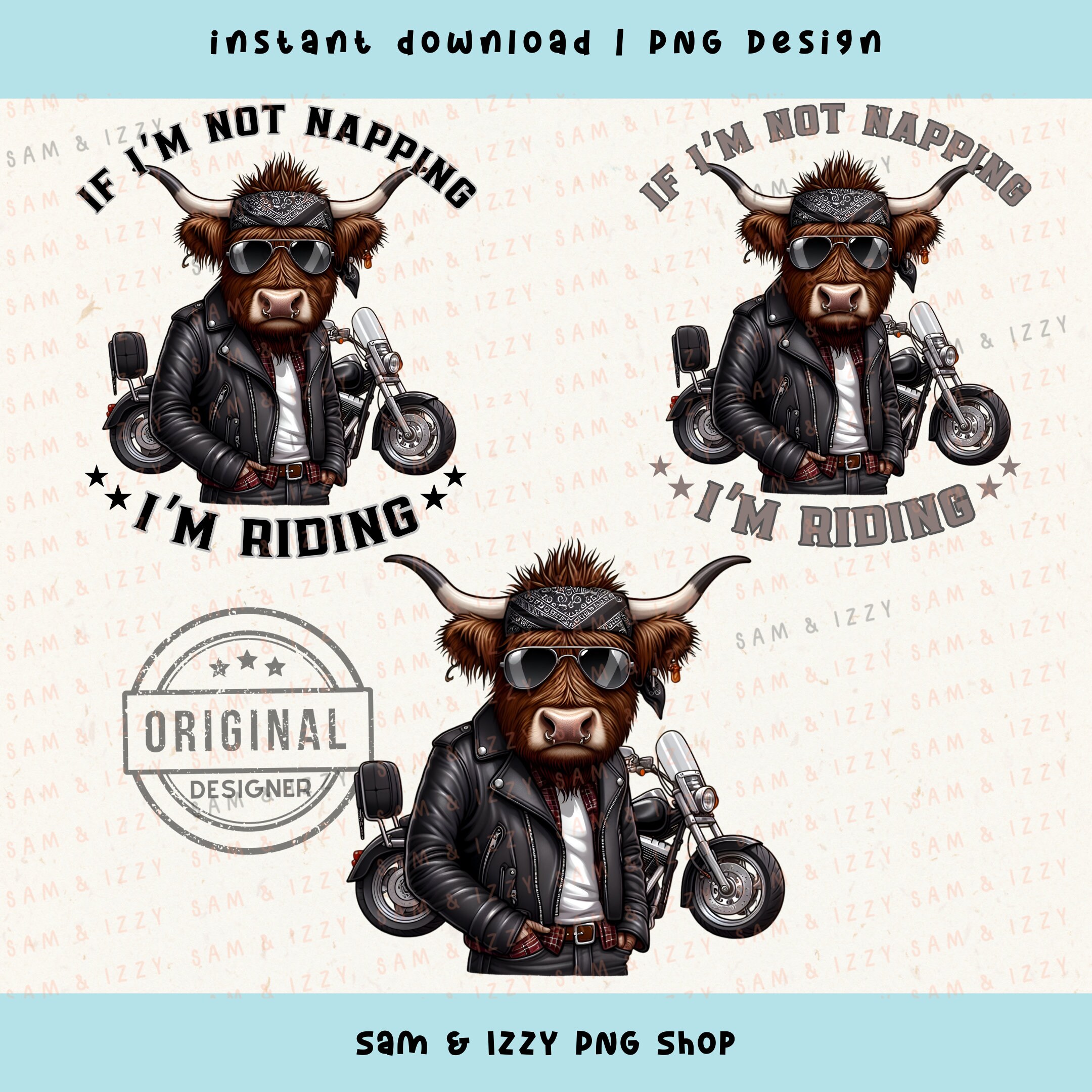Motorcycle Shirt Design, Harley Ride, Harley, Biker, Highland Cow Png ...