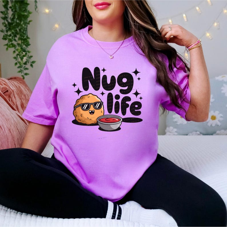 Nug Life Png, Cute Nugget Png Sublimation Design, Foodie Graphics, Cute ...