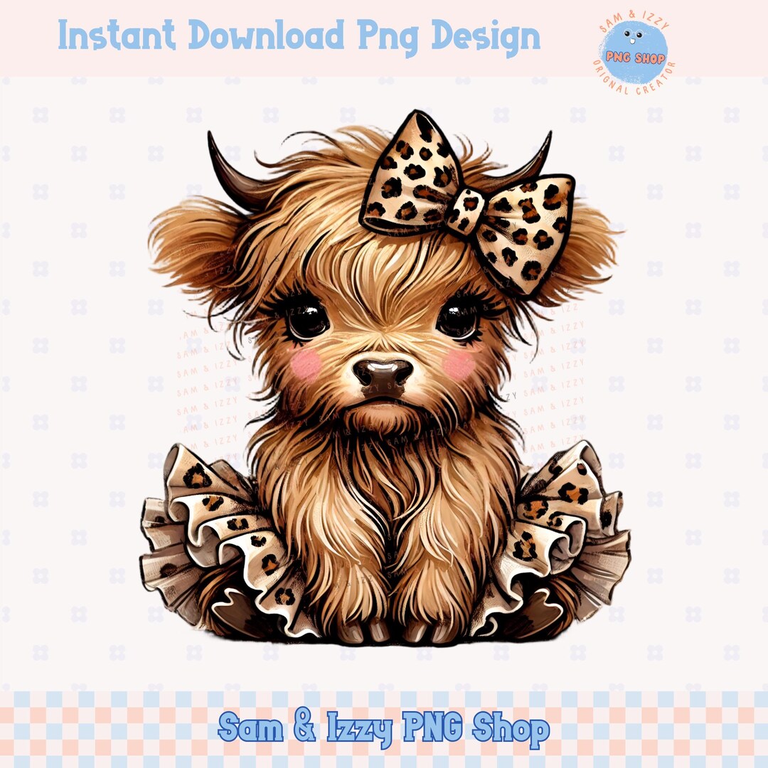 Highland Cow Png, Pink Beanie, Cow Designs, Western Png, Cow Bundle ...