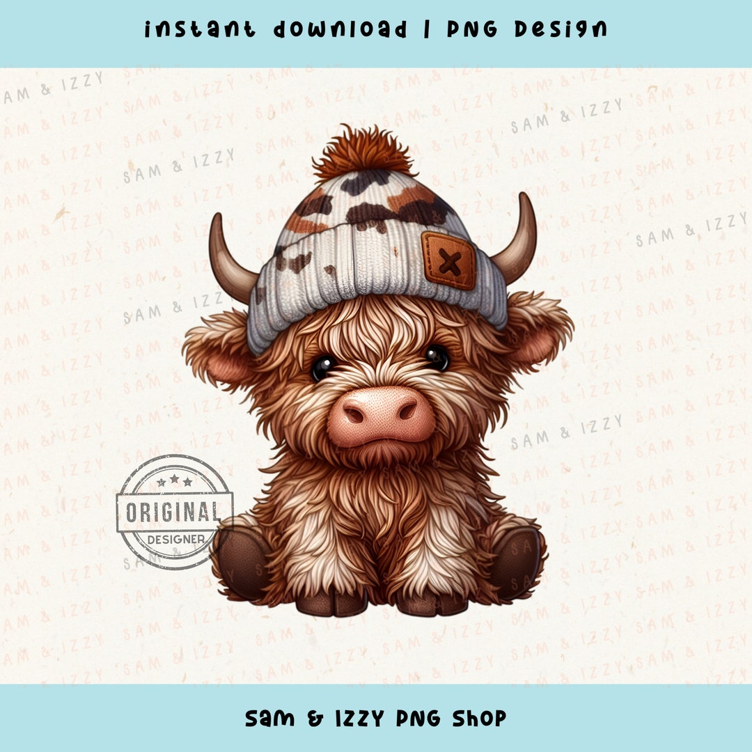 Highland Cow Png, Highland Cow Design, Western Png, Cow Bundle ...