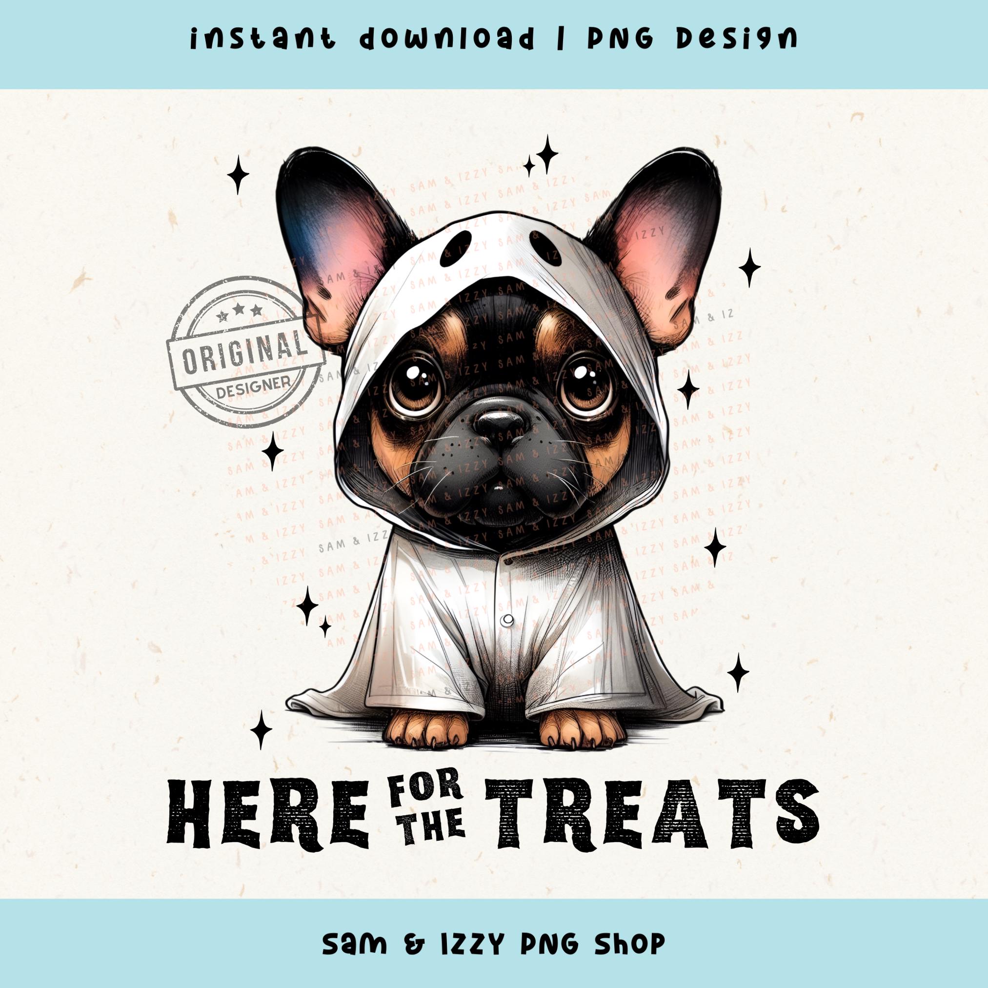 French Bulldog Png, Cute Ghost Dog Png, Halloween Dog Png, Ghost Dogs ...