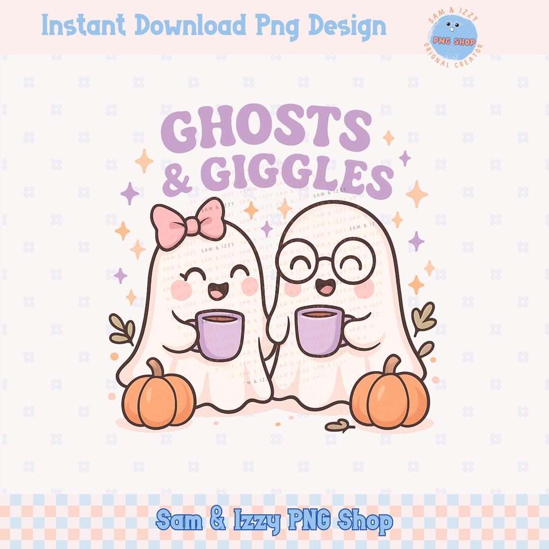 Cute Ghost Friends Fall Png Designs, Funny Ghost Group Halloween ...
