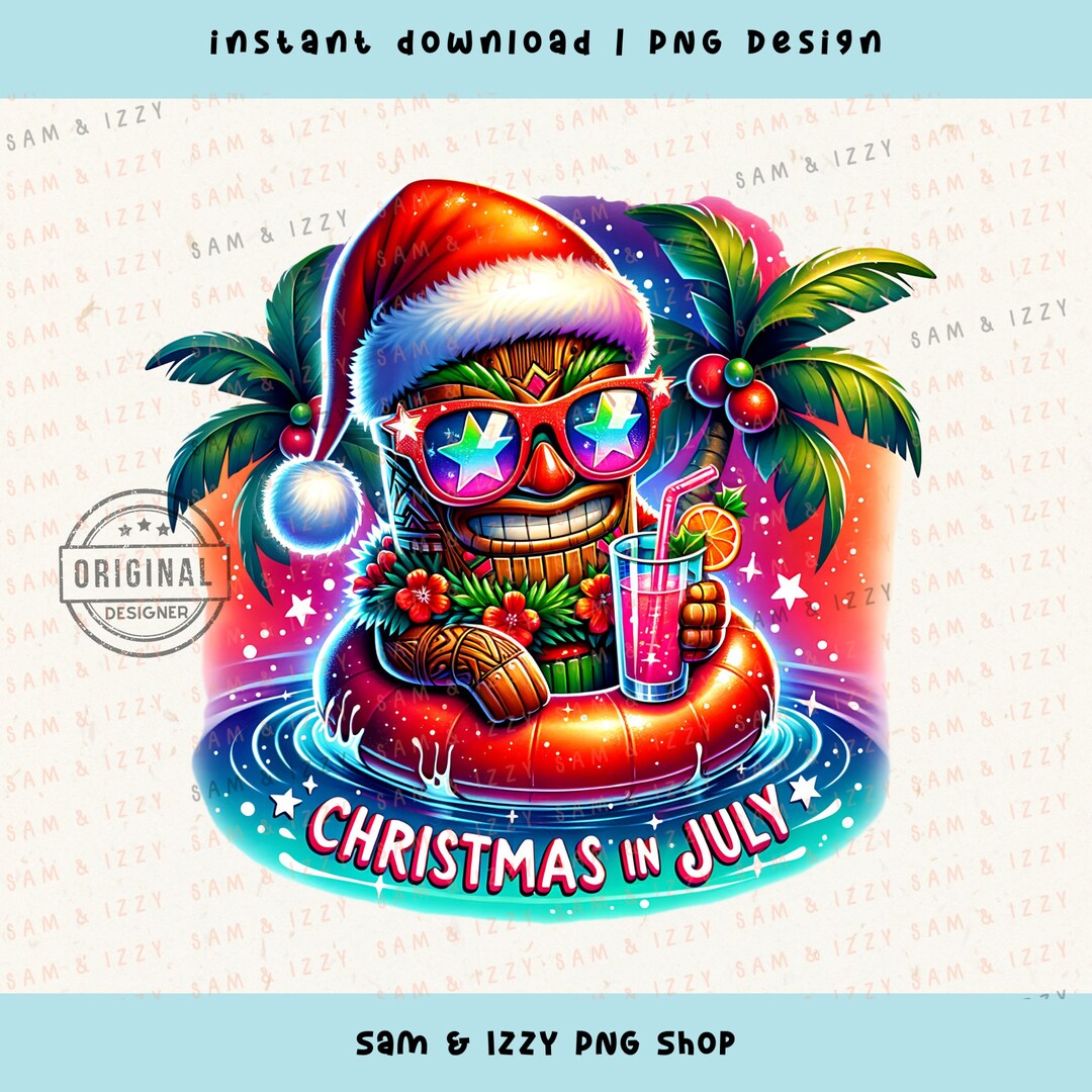 Christmas in July Png, Summer Xmas Png, Xmas in July Sublimation, Xmas ...