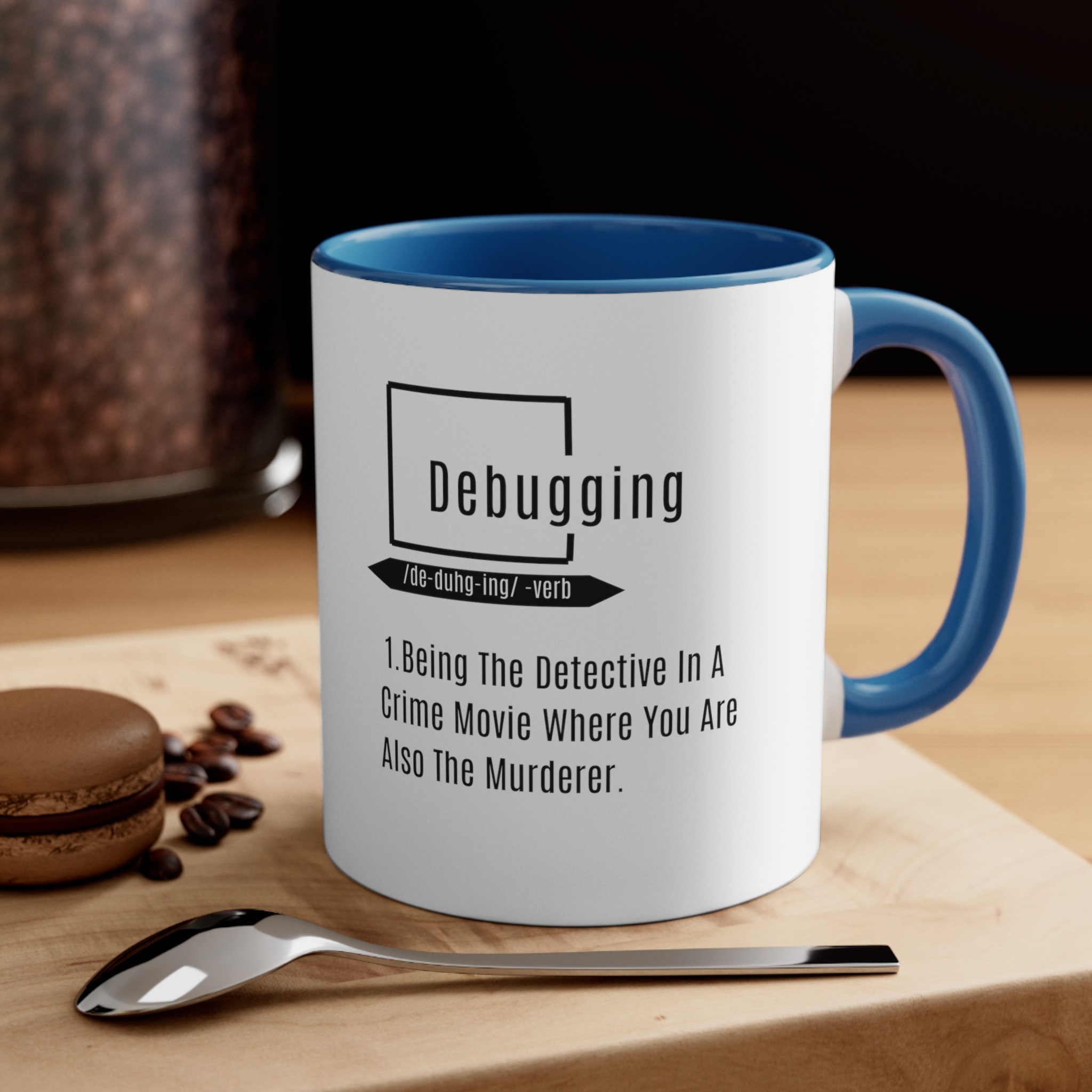 Programmer T Programmer Mug Funny Coffee Mug Debugging Word Definition Mug Debugging