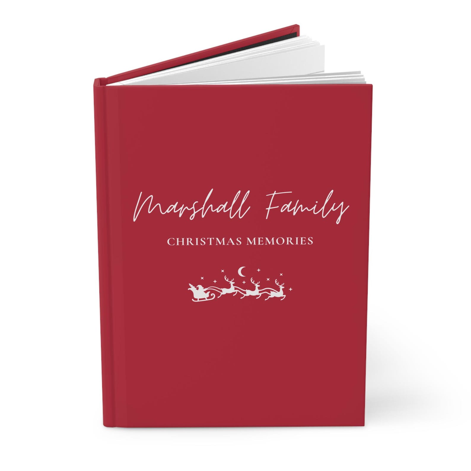 Custom Christmas Memory Book, Personalized Christmas Journal, Family ...