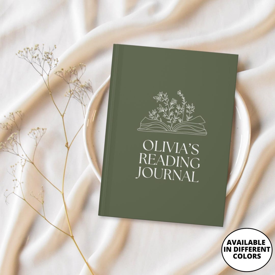 Journal de lecture personnalisé, suiveur de livre personnalisé, nom ...