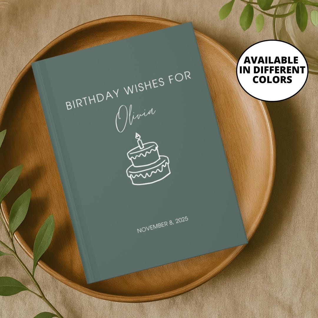 Personalised Birthday Wish Book - Custom Birthday Gift - Personalised ...